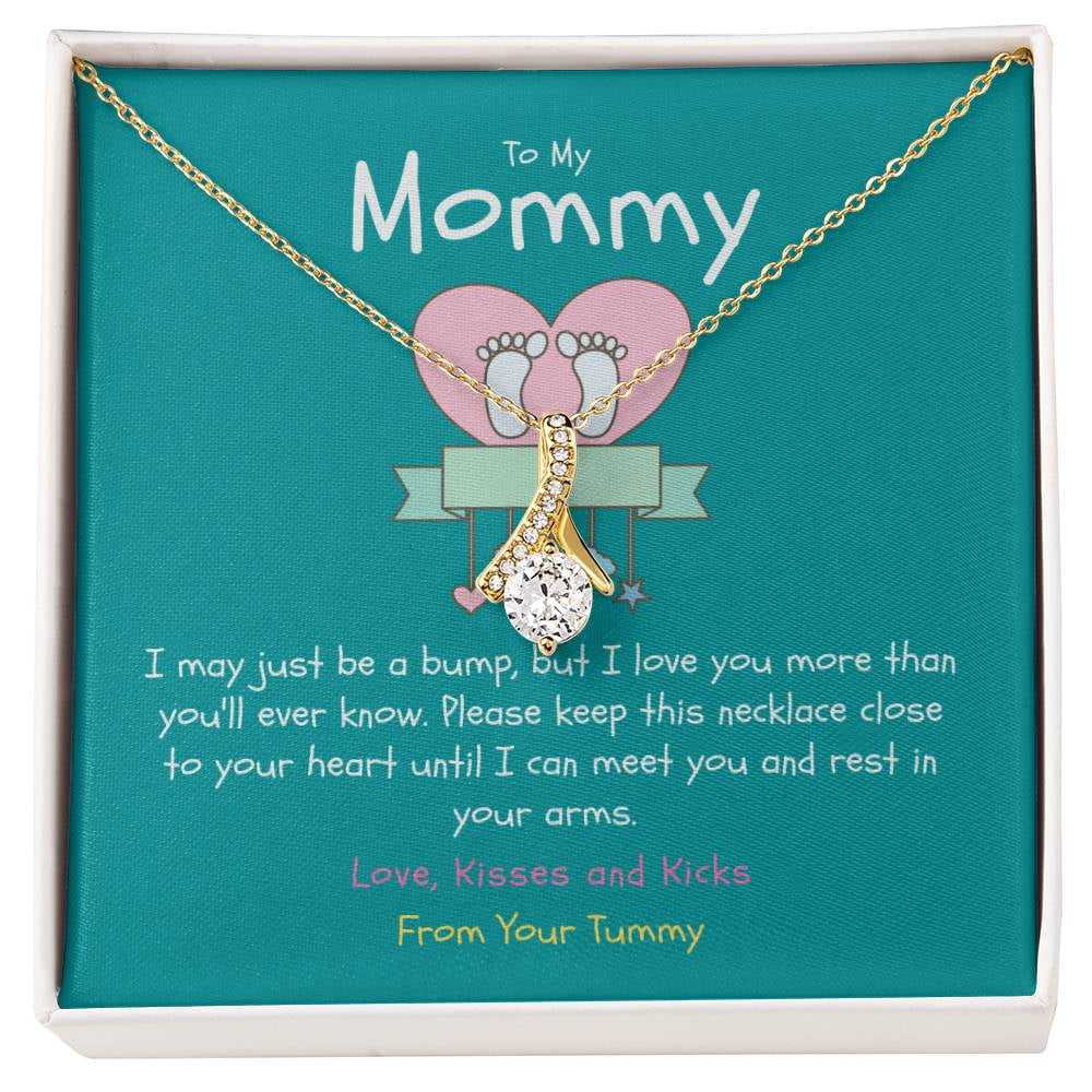 New Mommy Necklace, To My Mommy I May Just Be A Bump But I Love You, To ...