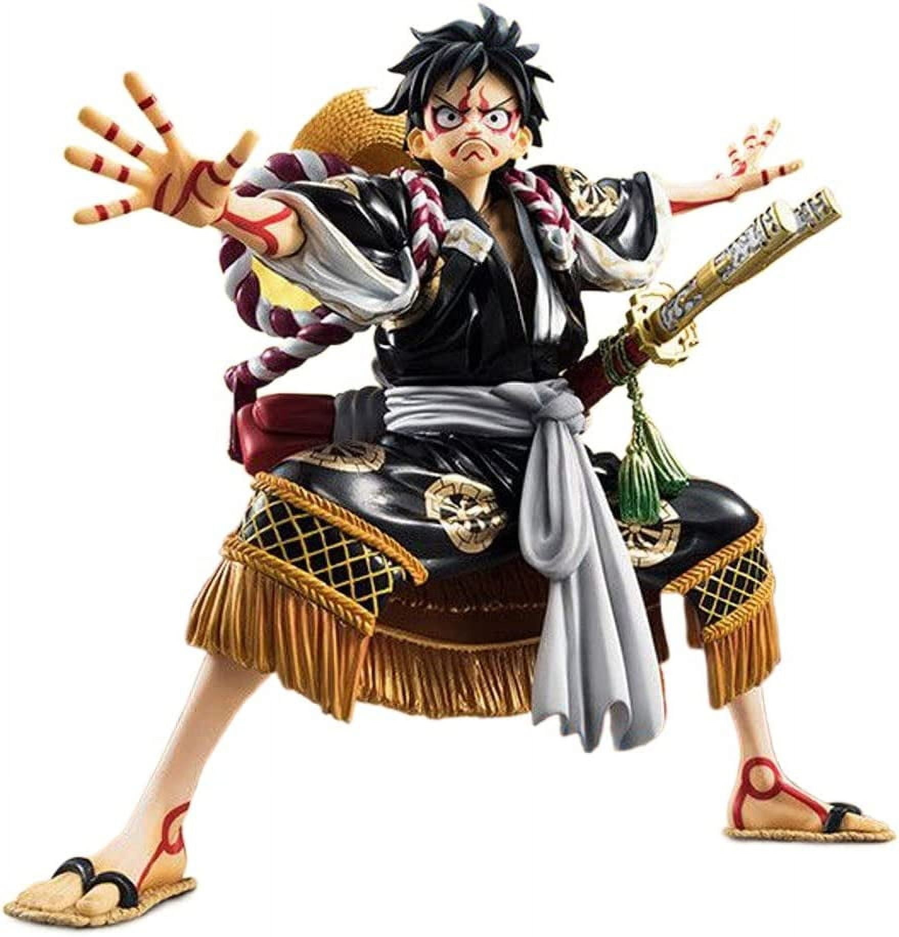 New Monkey D. Luffy (Kabuki) Character Anime Animated Statue Desktop ...