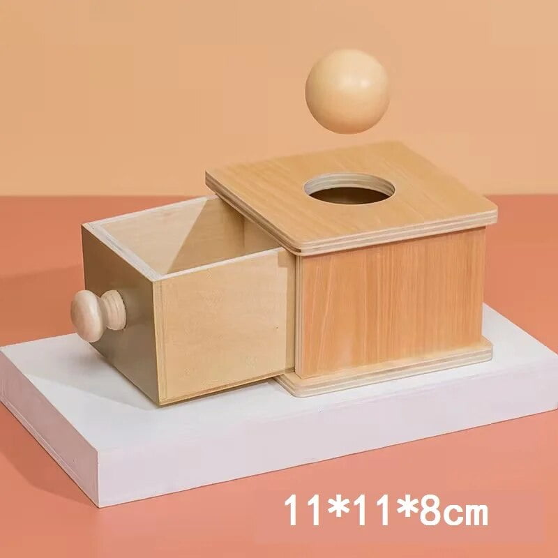 New Montessori Macaroon Color Spinning Drum Match Coin Box Permanent ...