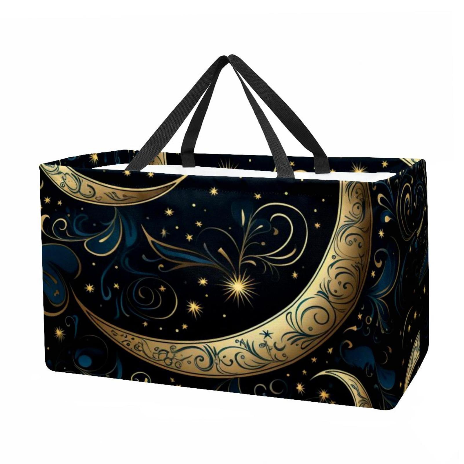 New Moon Symbol Large Capacity Reusable Toy, Picnic, and Storage Basket ...