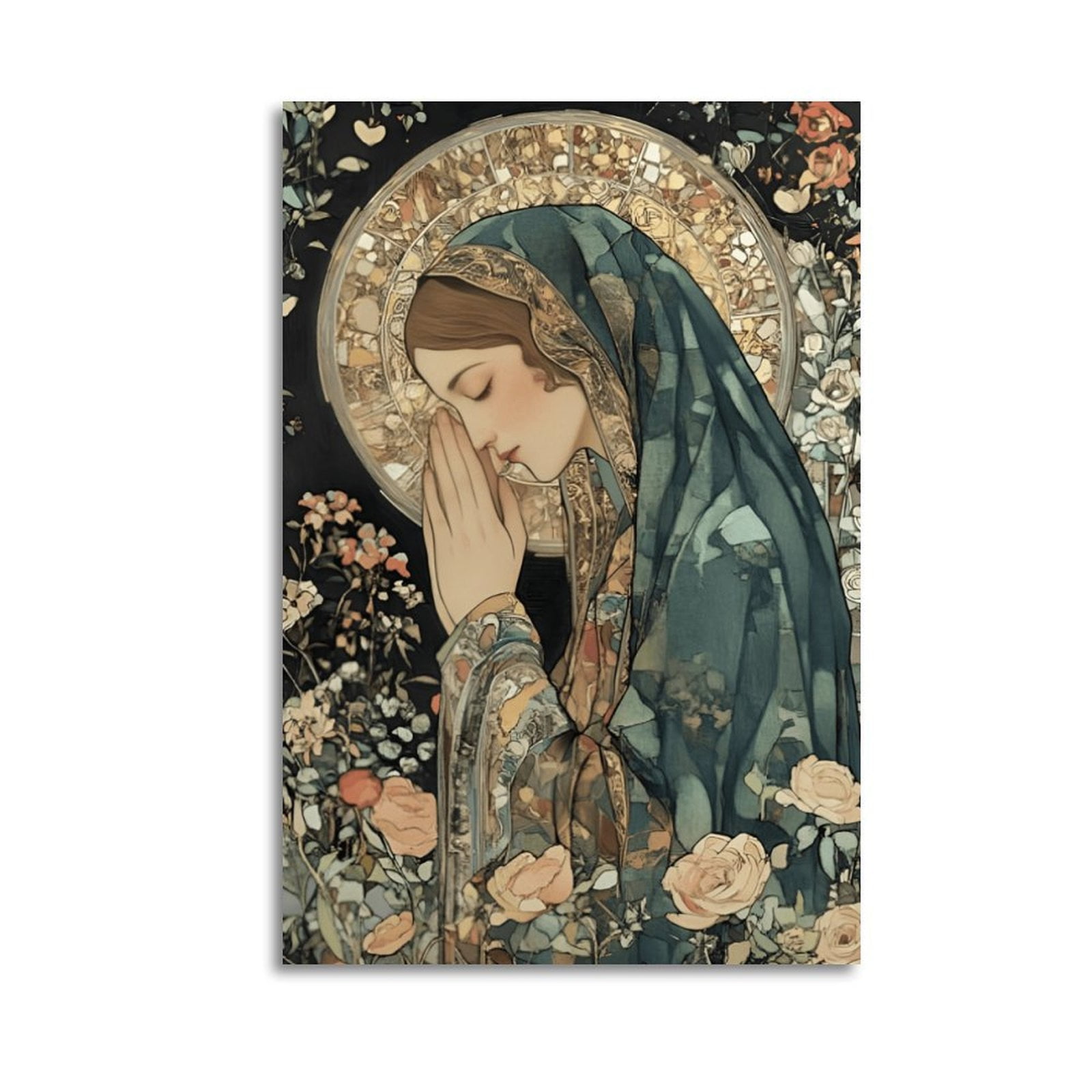 New Mother Art, Sacred Goddess Wall Art,Mary Magdalene Poster Wrapped ...
