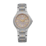 New Movado SE 33mm Steel Gray Dial Two Tone Ladies Automatic Watch ...
