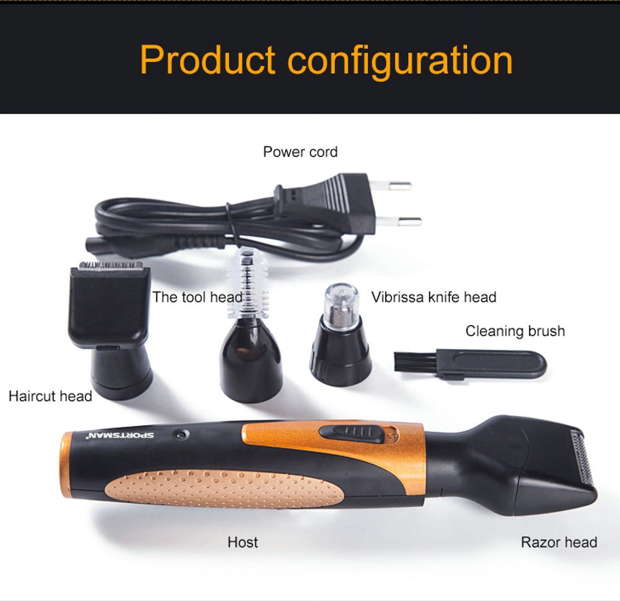 New Mustache And Beard Trimmer Set Hair Cut Clipper Kit Ear Nose ...