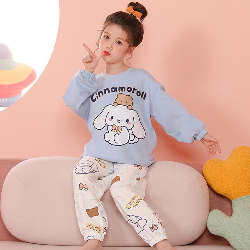 New My Melody Kuromi Anime Kawaii Sanrio Children Hooded Pants Pajamas ...