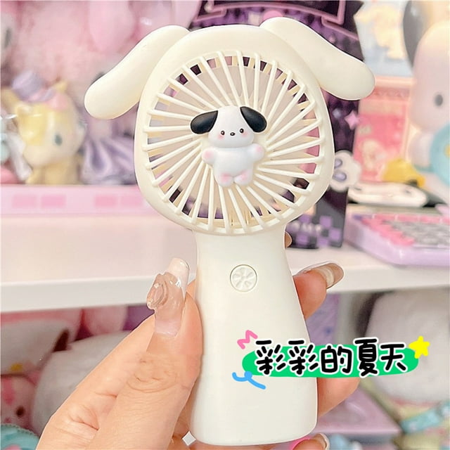 New My Melody Kuromi Anime Kawaii Sanrio Usb Charging Handheld Fan Cute ...