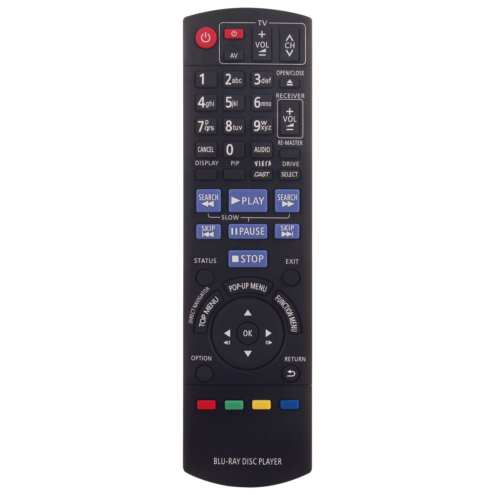 New N2QAKB000077 Remote Control Fit For Panasonic Blu-ray Player DMP-BD655 DMP-BD45 DMP-BD65 DMP ...