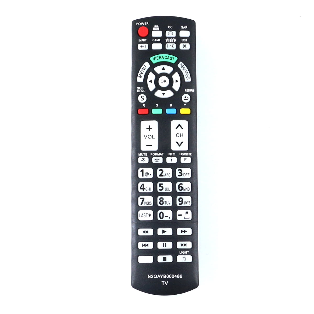 New N2QAYB000486 Replace Remote Control fit for Panasonic LCD TV TC ...