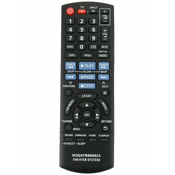 New N2QAYB000623 Replaced Remote Control fit for Panasonic DVD Home Theater Sound System SC ...