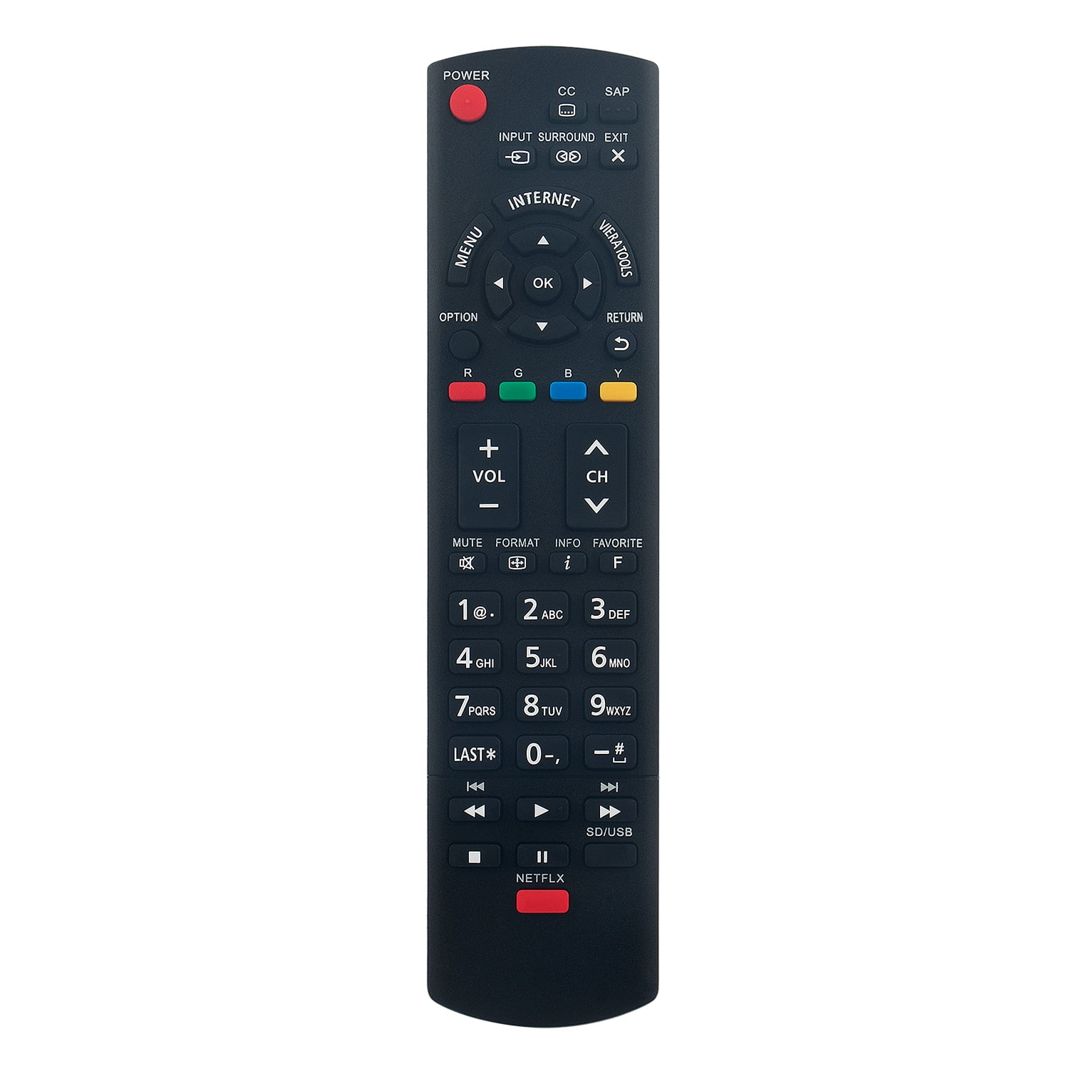 New N2QAYB000779 Replaced Remote Control Fit For Panasonic TV TC-L60E55 TC-60LE554 - Walmart.com