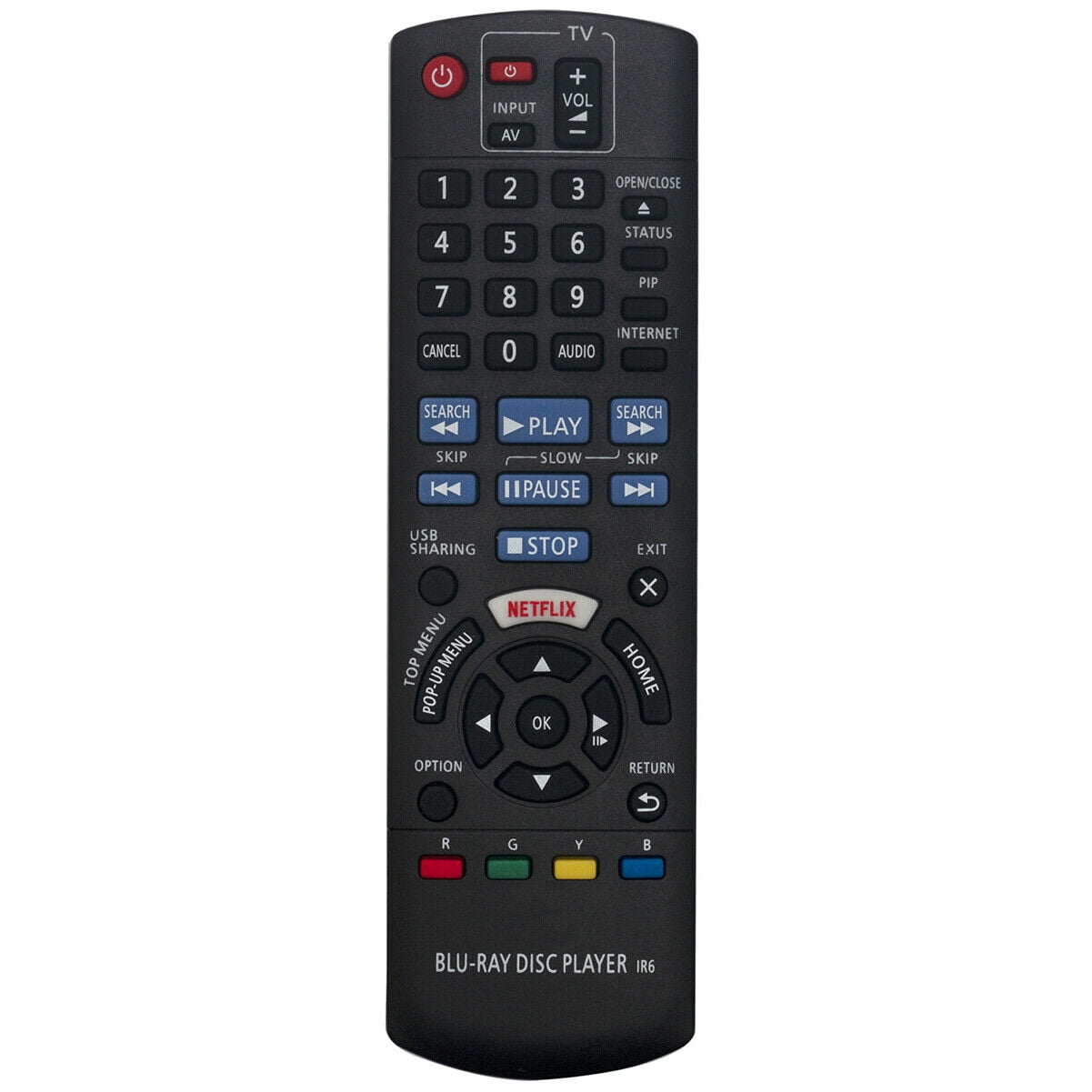 New N2QAYB001026 Replaced Remote Control fit for Panasonic Blu-ray Player DMP-BD83 DMP-BD93 DMP ...