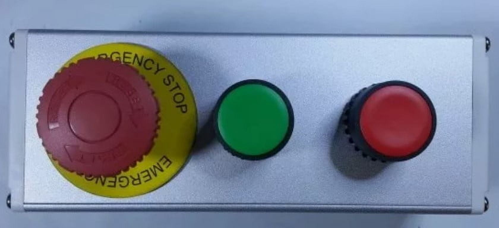 New NC Emergency Stop NO Red Green Momentary Push Button Switch Station ...