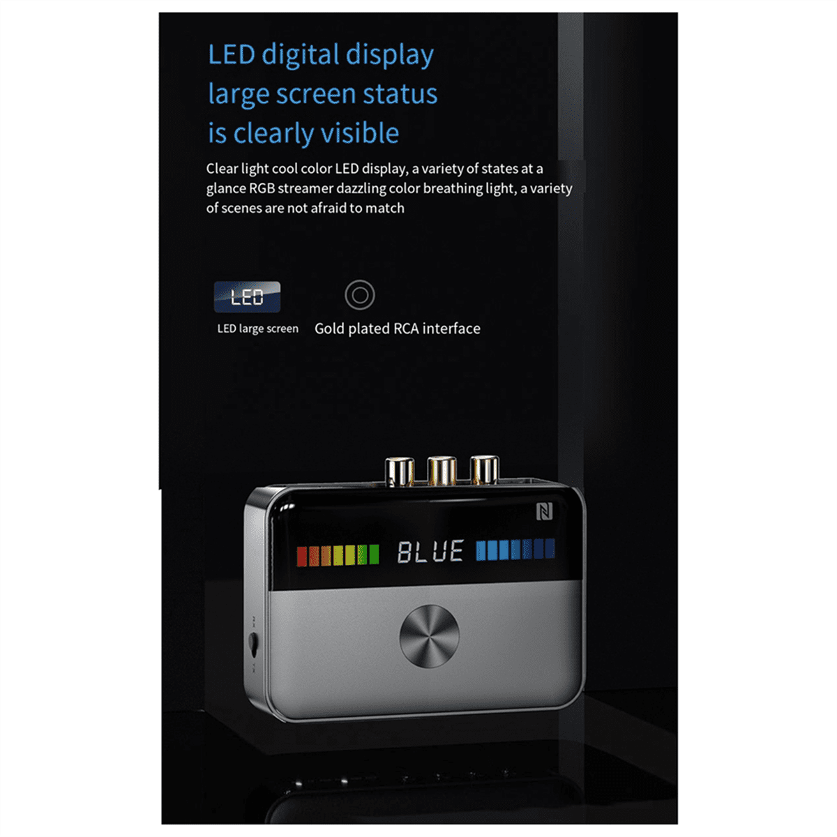 New NFC Bluetooth Adapter 5.3 Bluetooth Receiver Audio Computer Coaxial ...