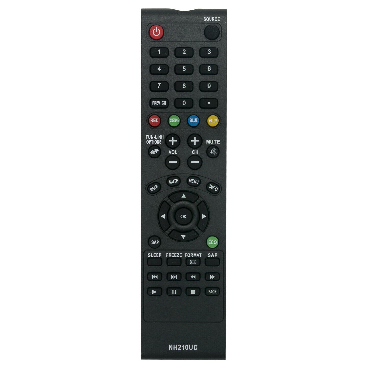 New NH210UD Replace Remote Control for Sylvania TV LC190SS2 LC220SS2 ...