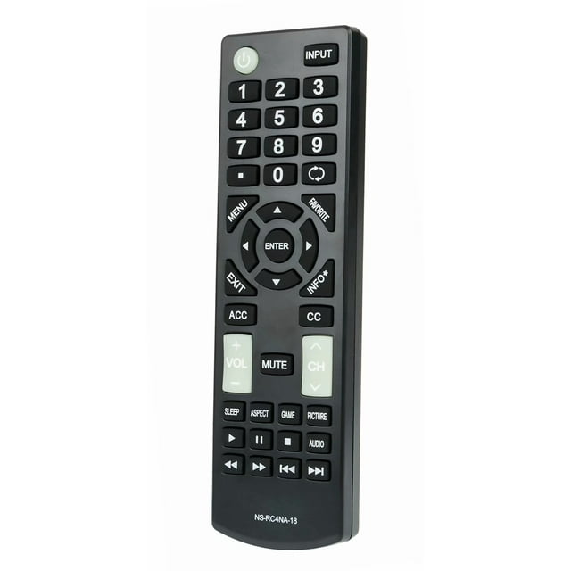 NS-RC4NA-18 Remote Control for Insignia TV Models, Works with Alkaline ...