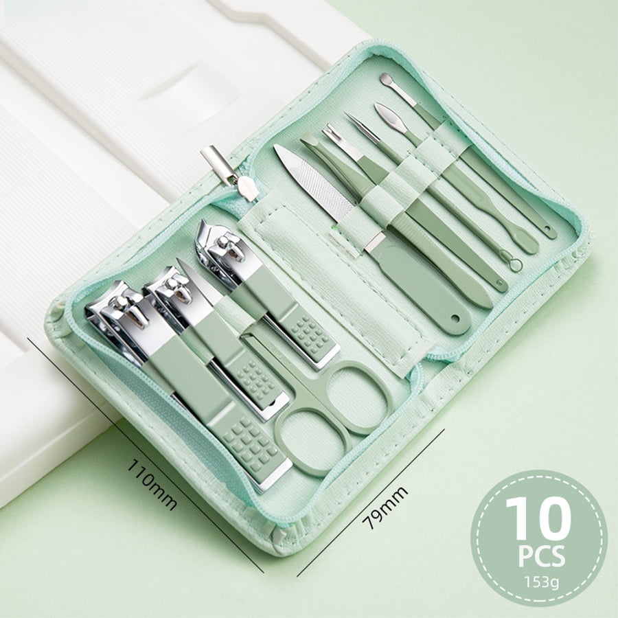 New Nail Clipper Set Wholesale Stainless Steel Beauty Set Zipper Bag ...