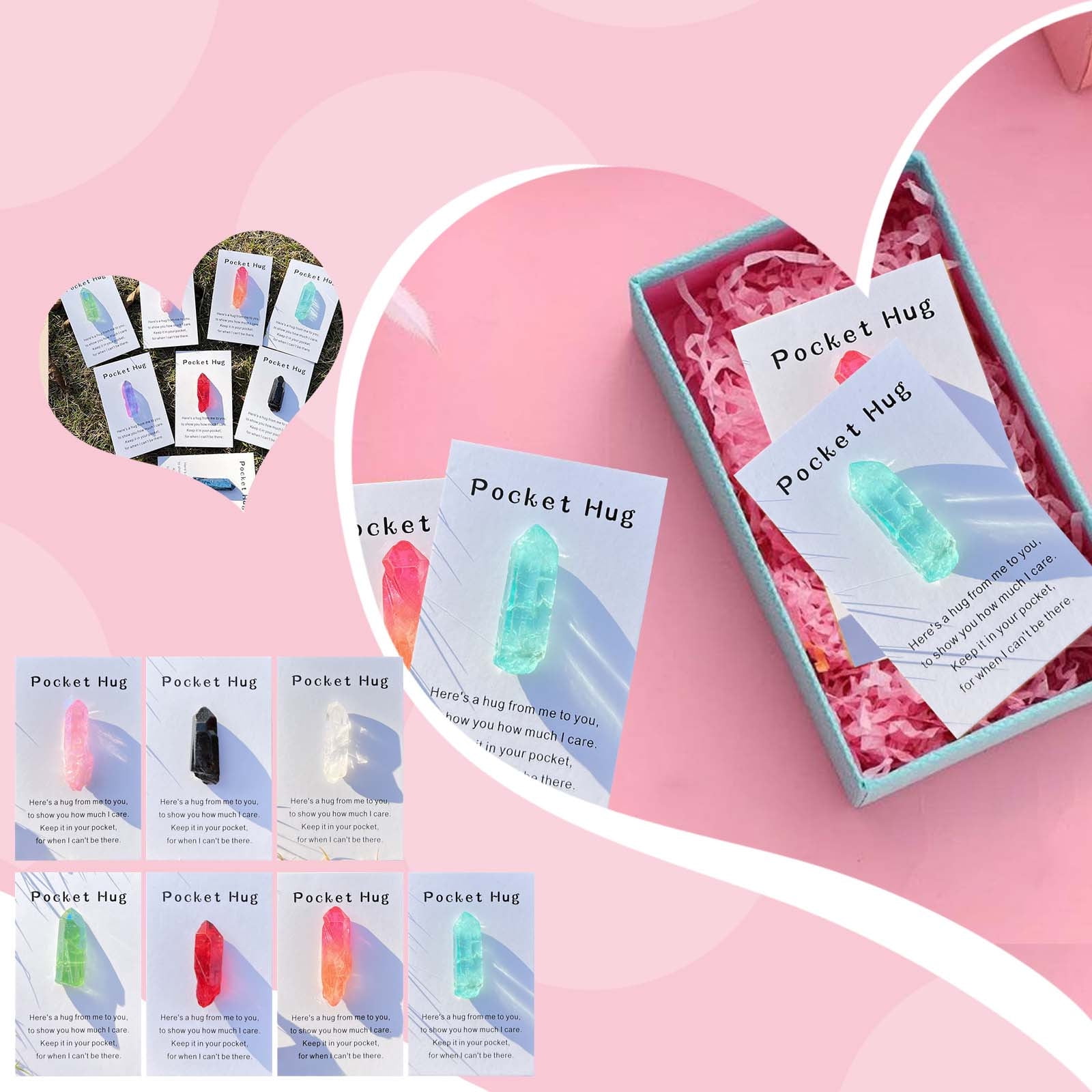 New Natural Crystal Pillar - Calming And Crystal Pocket Decor for ...