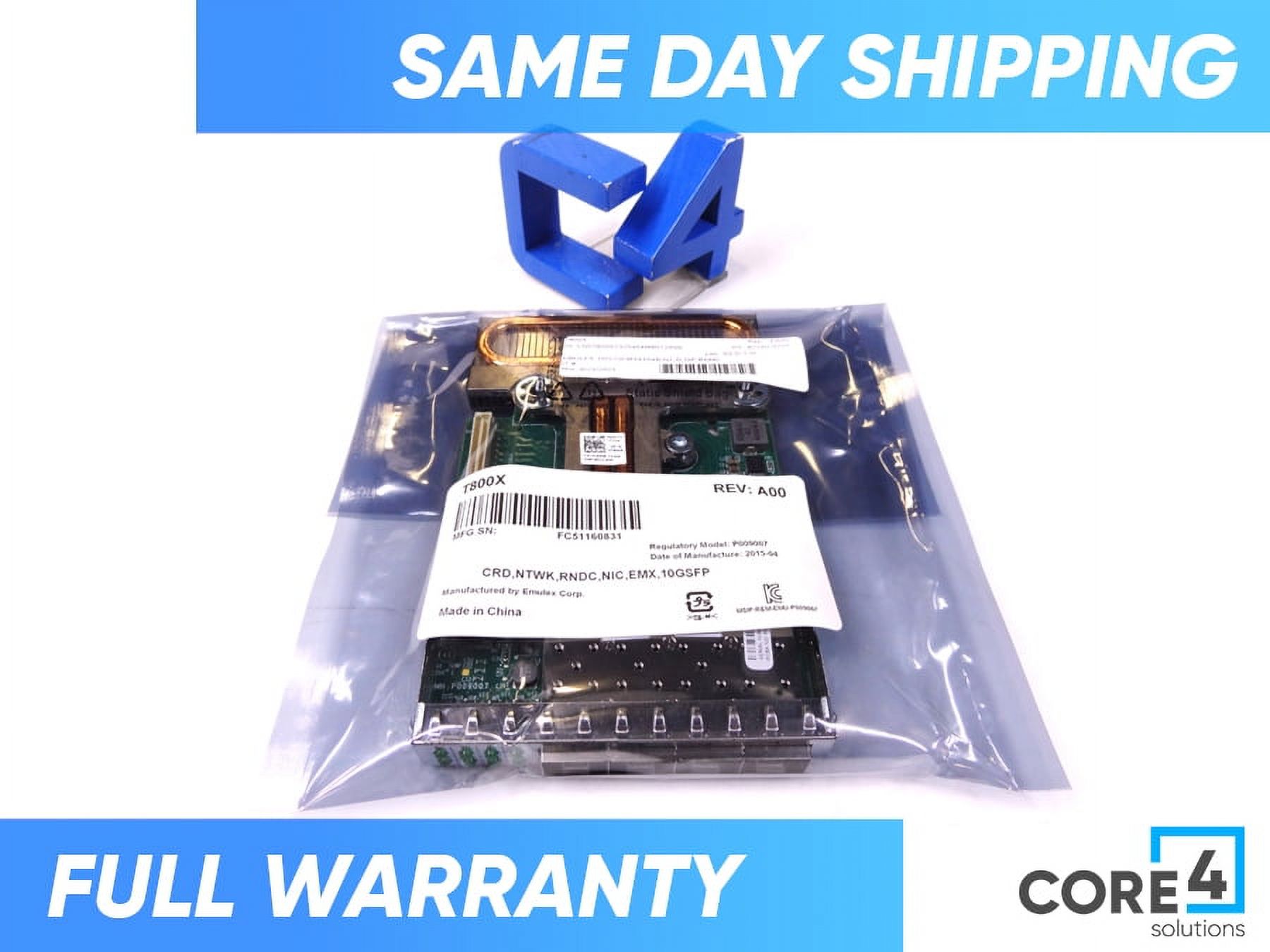 New New Dell T800X Emulex OneConnect Quad-Port 10GbE SFP RNDC Card ...