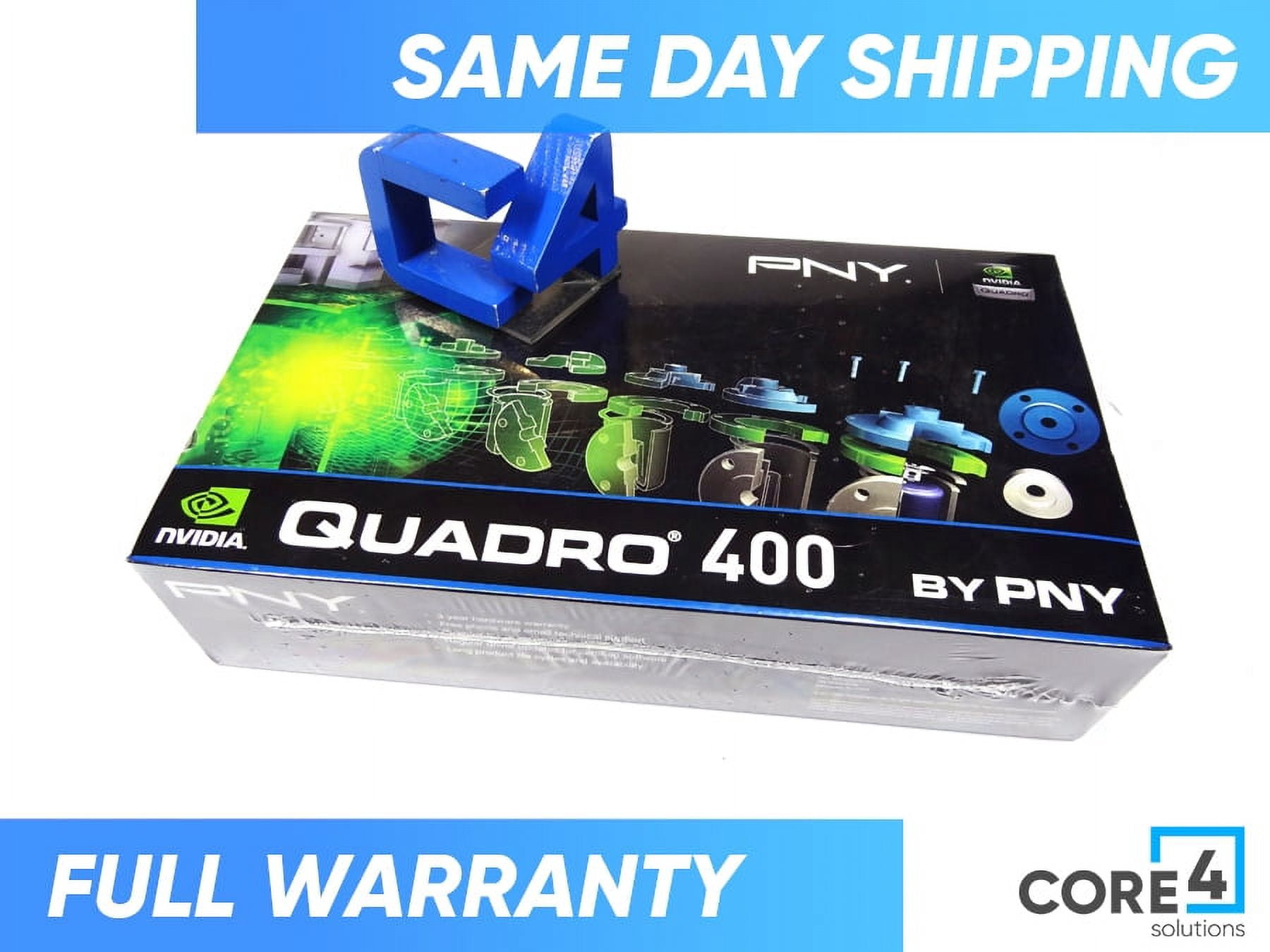 New New nVIDIA VCQ400-PB Quadro 400 512MB 64-bit DDR3 PCI Express 2.0 ...