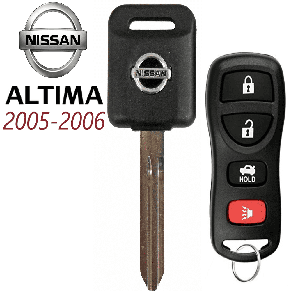 New Nissan Altima 2005-2006 Ni04 Transponder Chip Id46 Key + 4 Button ...