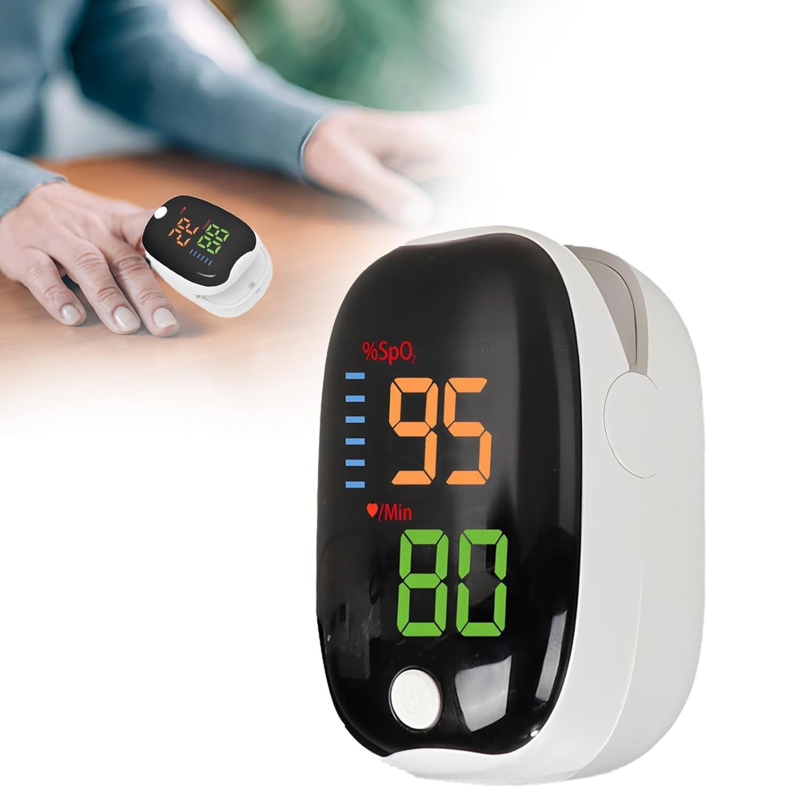 Fingertip : Heart Rate And Blood Oxygen Saturation Monito - Walmart.com