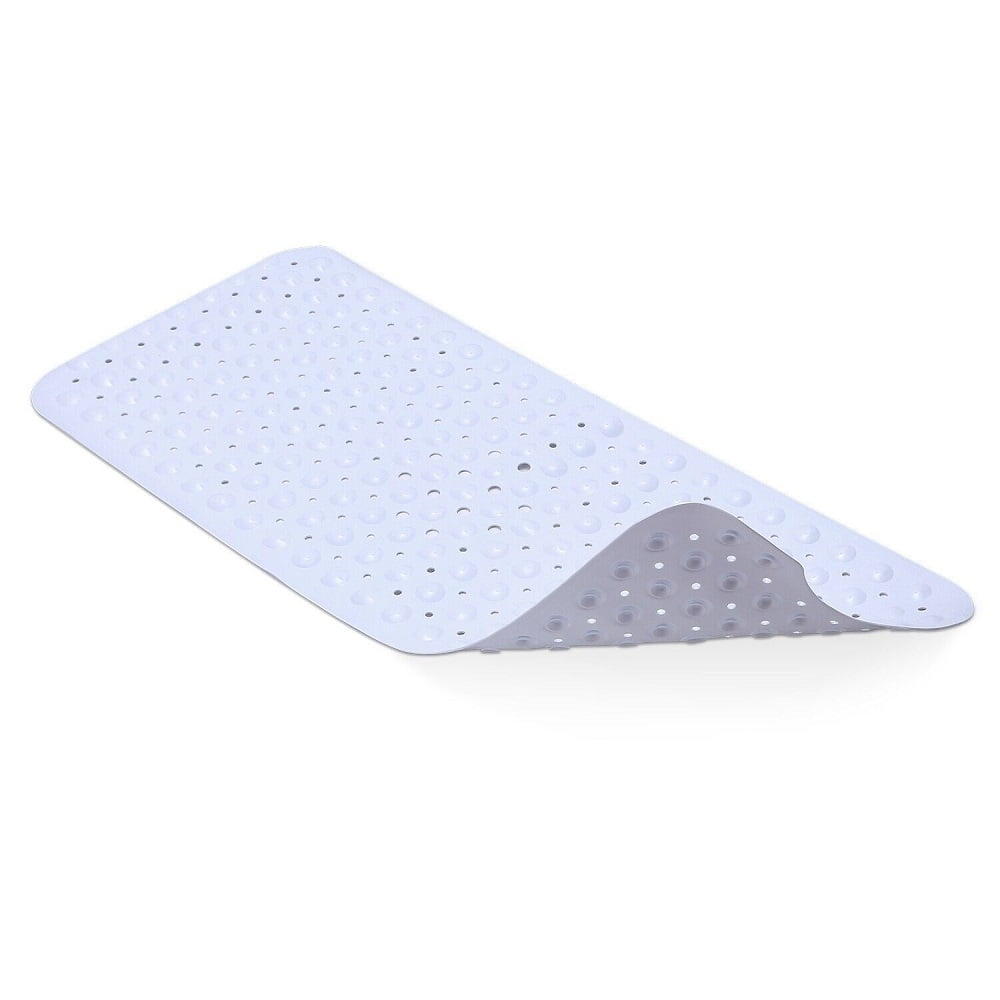 New Non Slip Bathtub Shower Mat Washable Anti Bacterial PVC Bath Mat ...