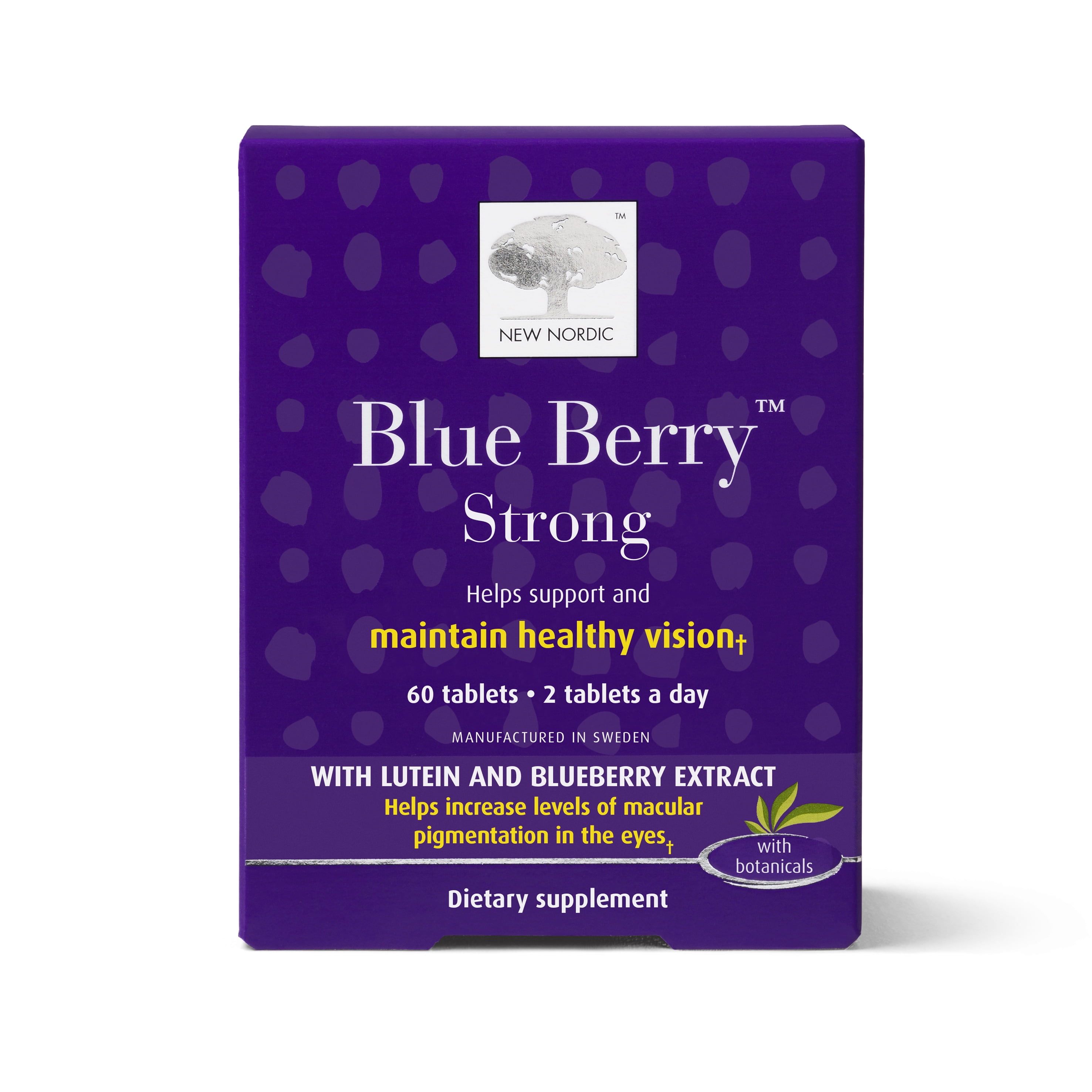 New Nordic Blue Berry Strong | Eye & Vision Support Supplement | Sight ...