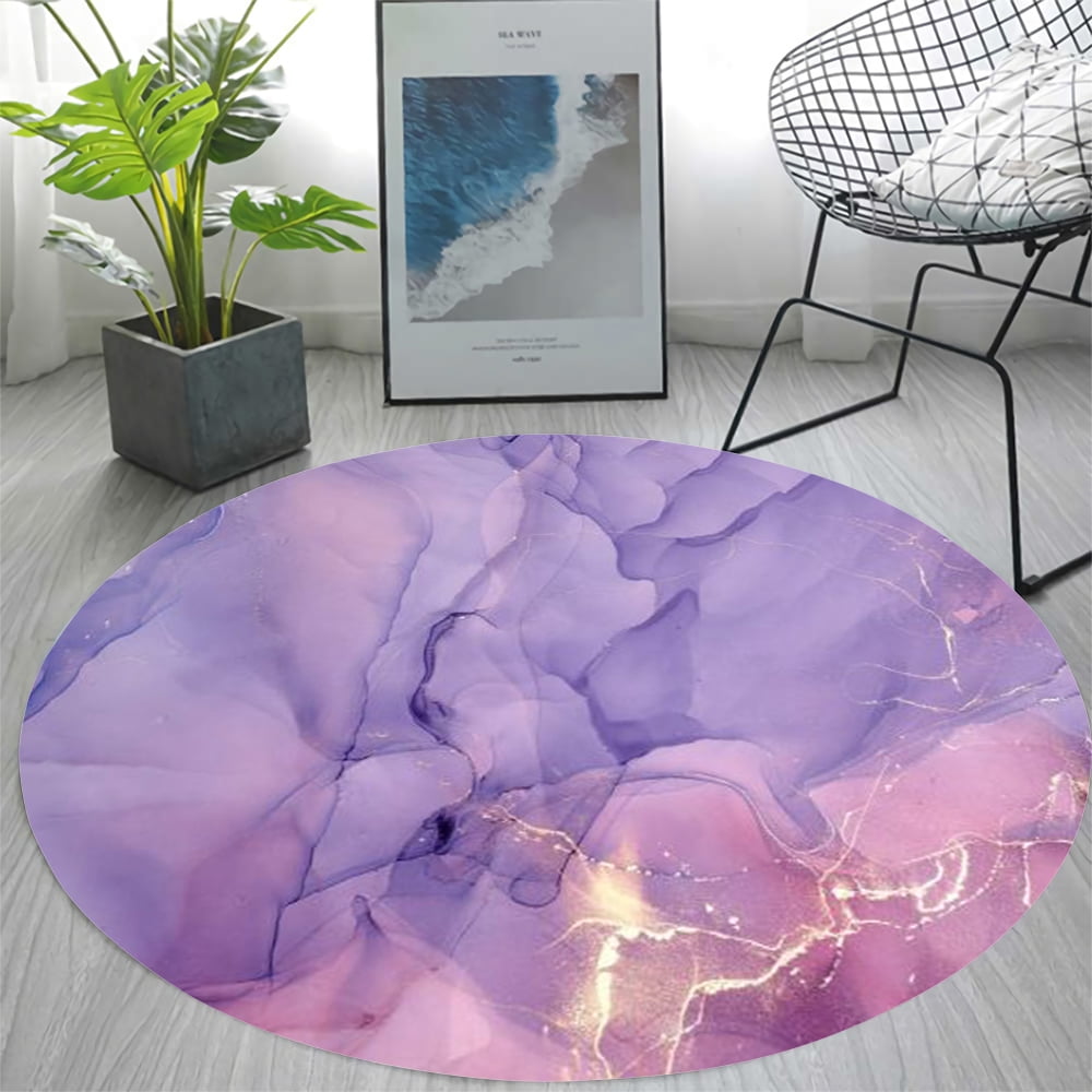 New Nordic Carpet Modern Fantasy Art 3D Printed Anti Slip Carpet Round ...