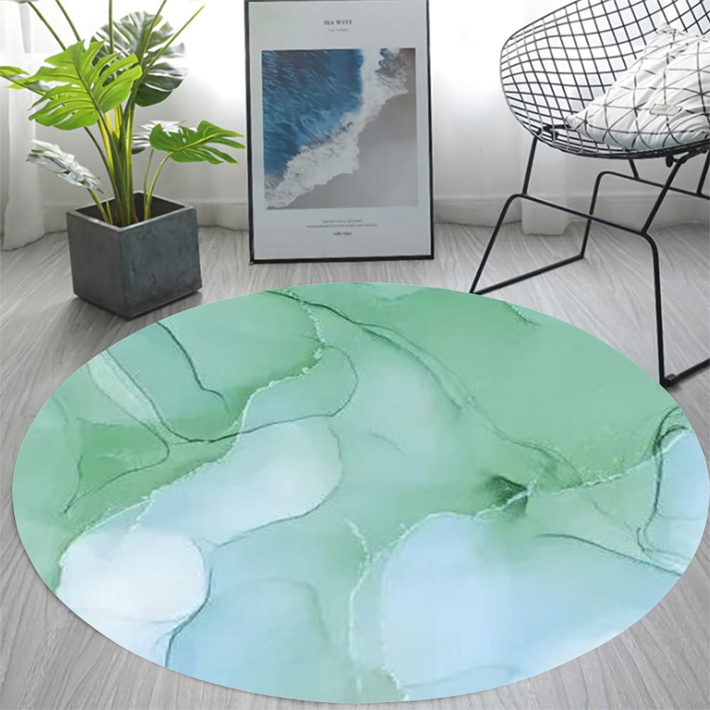 New Nordic Carpet Modern Fantasy Art 3D Printed Anti Slip Carpet Round ...