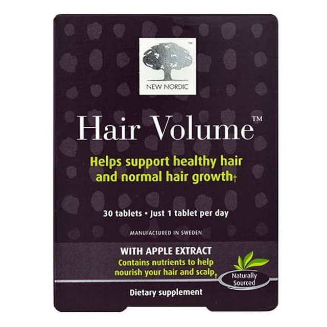 New Nordic Hair Volume Tablets, 30 Ea - Walmart.com