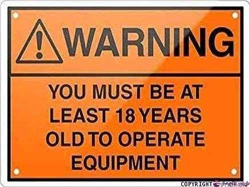 New Notice Signs Metal Tin Sign -You Must Be at Least 18 Years Old Wall ...