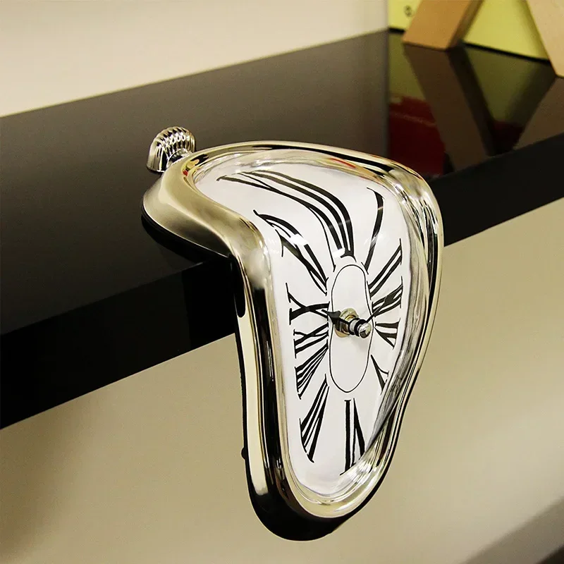 New Novelty Surreal Melting Distorted Wall Clock Salvador Dali Style ...
