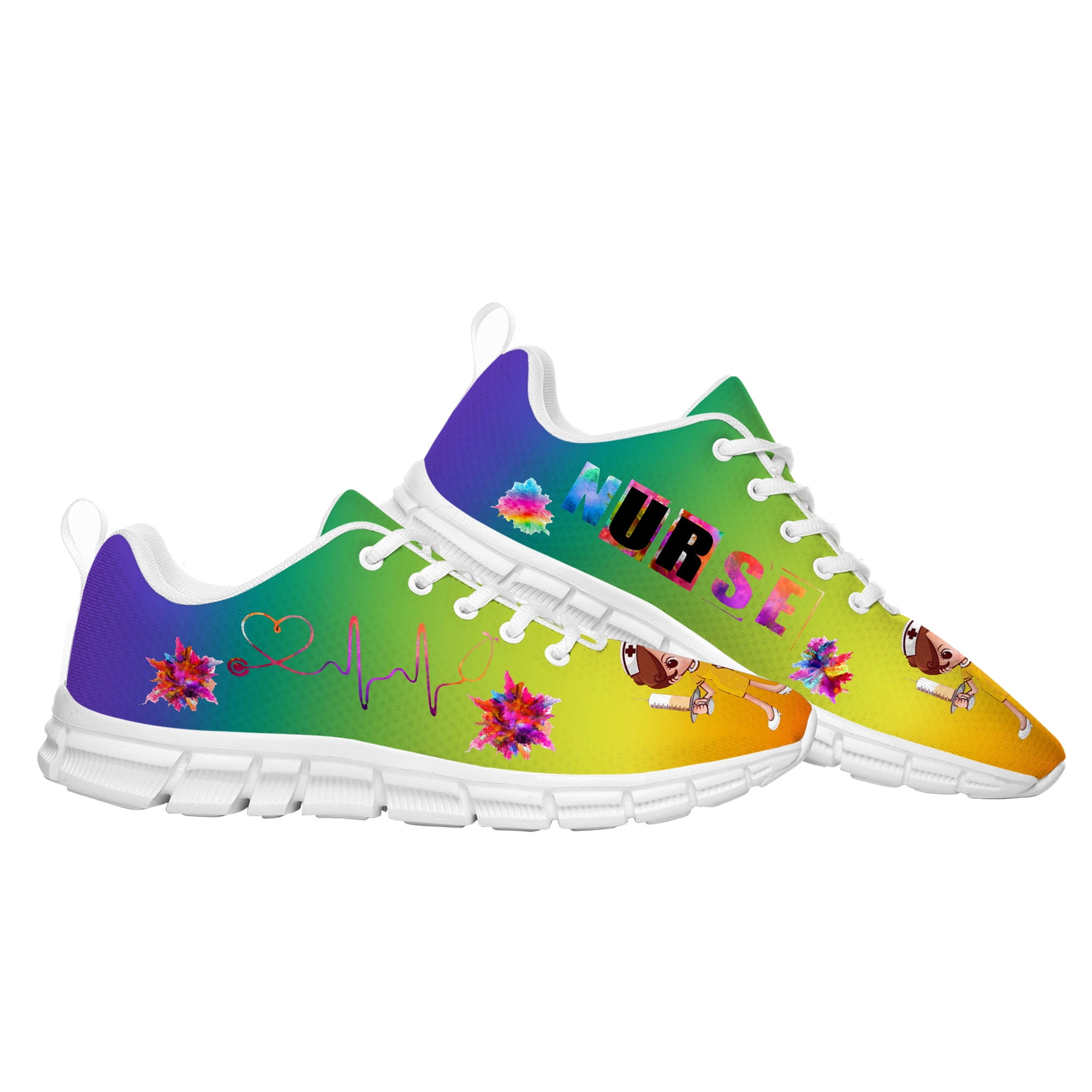 New Nurse Shoes Heart Beat Brand Sports Custom Shoes High Quality Mens ...