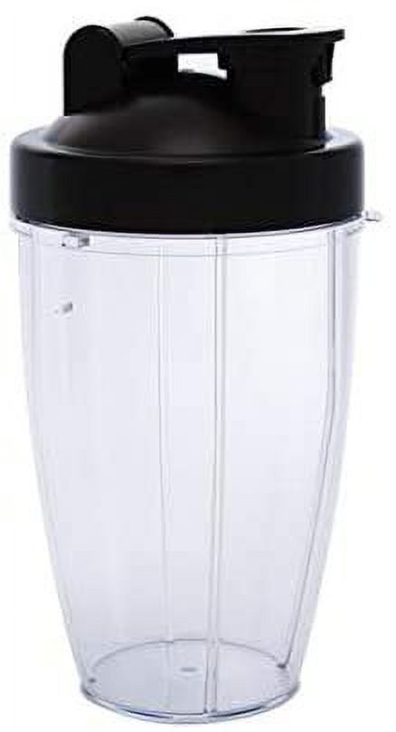 New - NutriChef 24 oz Large Blend Cup - Clear Tritan Blend Container - Compatible with Various ...