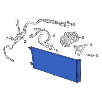 New OEM A/C Condenser Fits, 2023-2024 Jeep Compass - Part # 68494833AA ...
