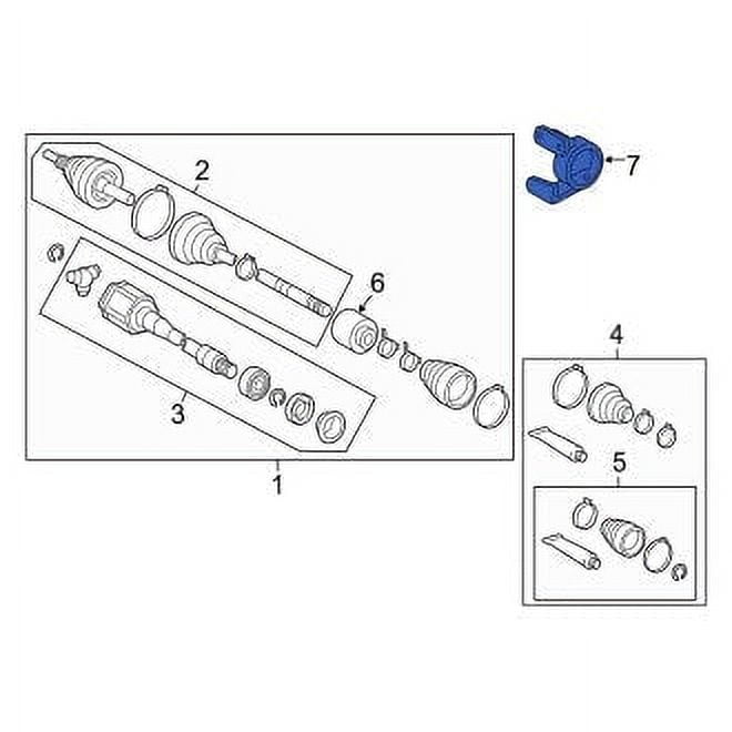 New OEM CV Axle Shaft Carrier Bearing Bracket Fits, 2007-2011 Toyota ...