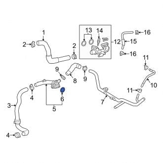 New OEM Engine Coolant Thermostat Housing Gasket Fits, 2019-2024 Lexus ...