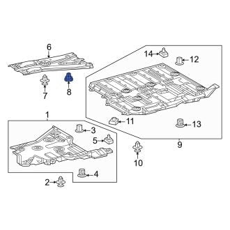 New OEM Floor Pan Splash Shield Grommet Fits, 2024 Lexus RX - Part ...