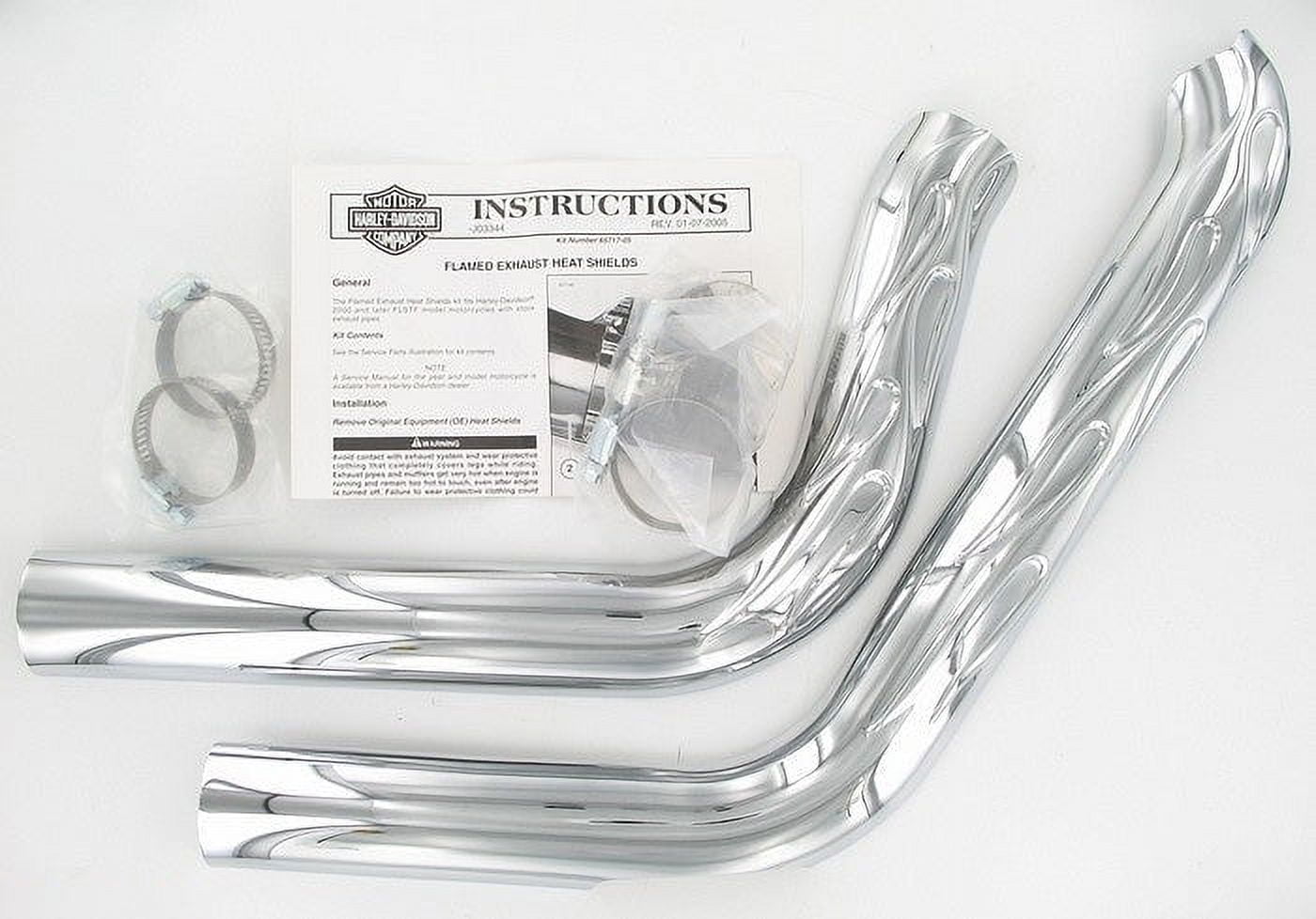 New OEM Genuine Harley-Davidson Heat Shield Flames Collection, 65717-05 ...