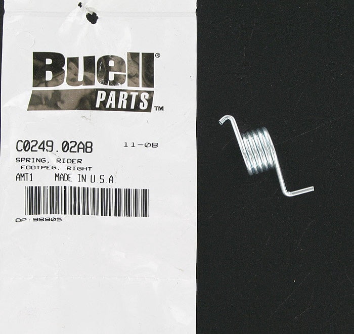 New OEM Genuine Harley-Davidson Spring For Rider Foot Peg Right, C0249 ...
