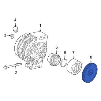 New OEM Genuine Land Rover, Alternator Pulley - Part # LR001469 ...