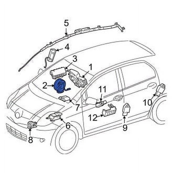 New OEM Genuine Toyota Air Bag Clockspring - Part # 8430622010 ...