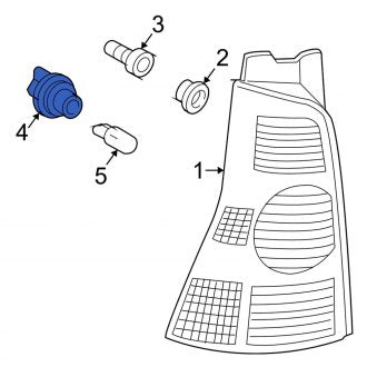 New OEM Genuine Toyota Center Tail Light Socket - Part # 9007560018 ...