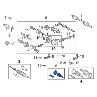 New OEM Genuine Toyota Front Left Outer CV Joint Boot Kit - Part ...