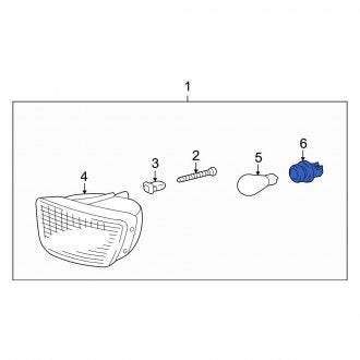 New OEM Genuine Toyota Front Turn Signal Light Socket - Part ...