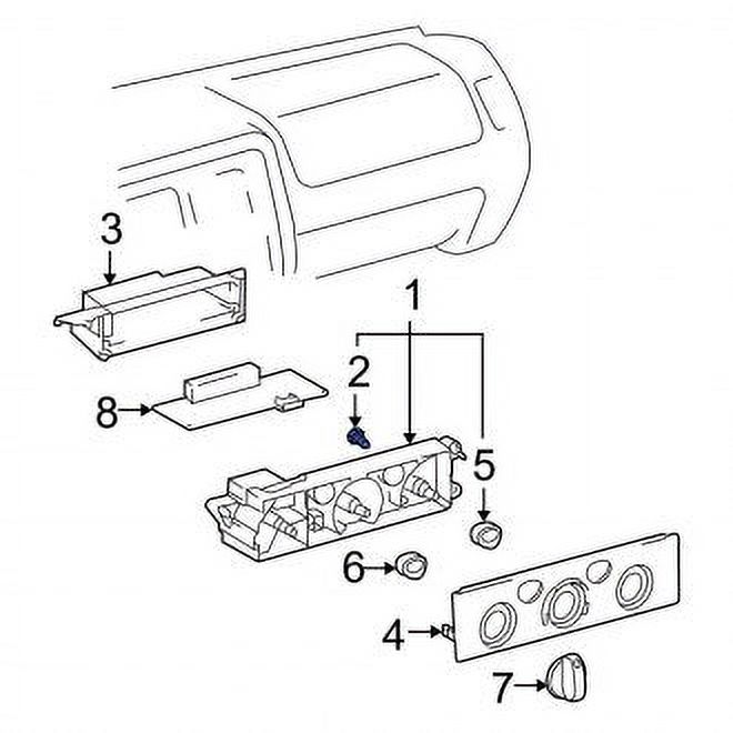 New OEM Genuine Toyota HVAC Temperature Control Bulb - Part ...