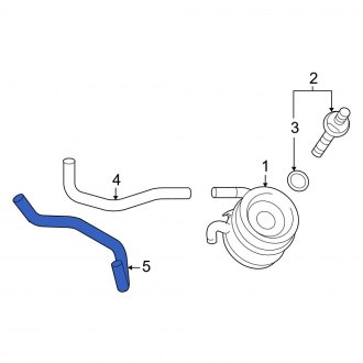 New OEM Genuine Toyota Lower Engine Oil Cooler Line - Part # 1577831010 ...
