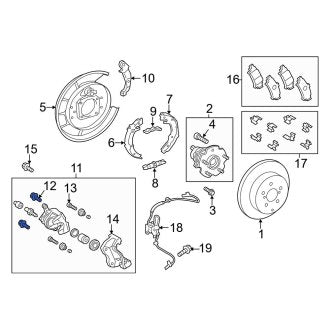 New OEM Genuine Toyota Rear Brake Hydraulic Hose to Caliper Bolt - Part ...