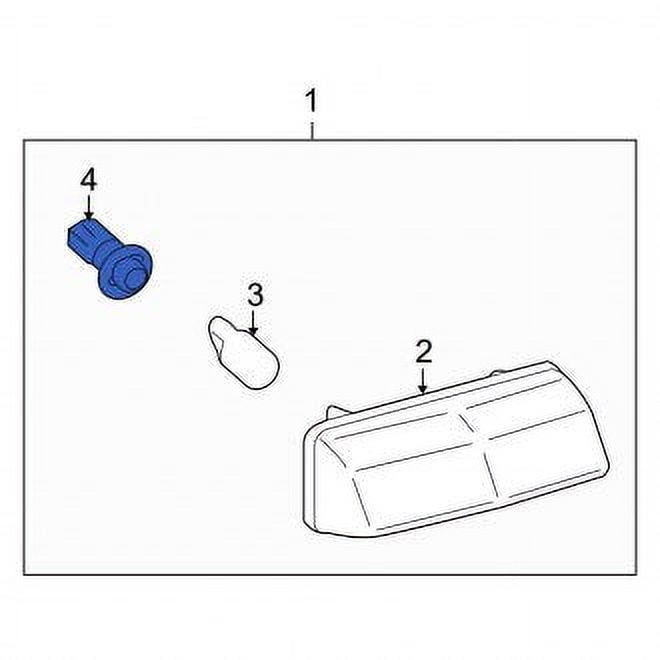 New OEM Genuine Toyota Rear License Plate Light Socket - Part ...