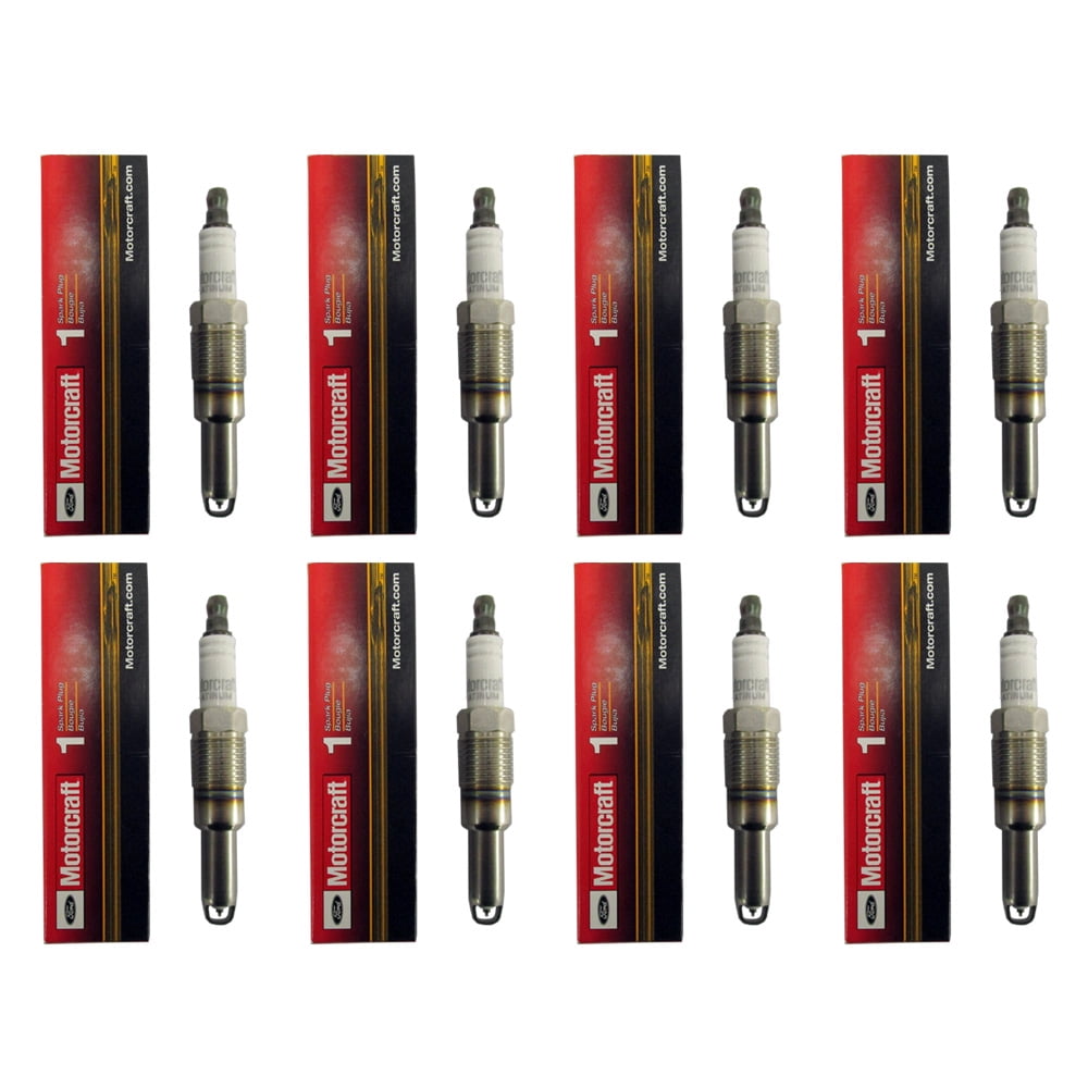 New OEM Motorcraft SP514 / SP547 Set of 8 Spark Plugs Finewire Platinum - Ford Updated Design ...