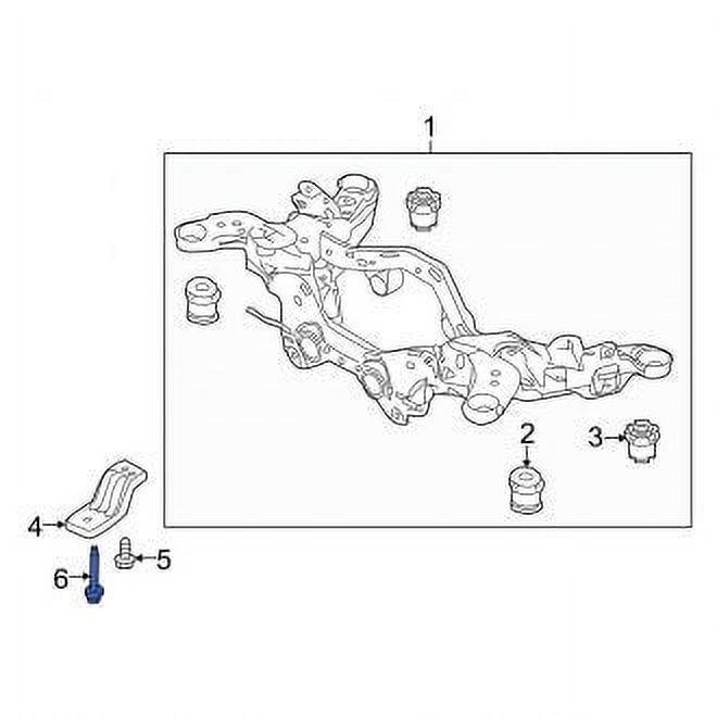 New OEM Rear Forward Suspension Crossmember Bolt Fits, 2011-2019 Ford ...